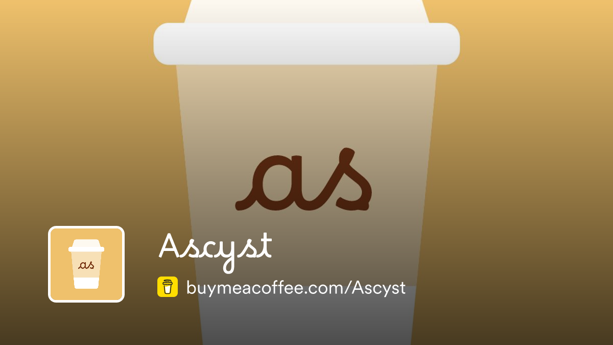 Ascyst is maintaining the Rounds Modding Community Discord, and developing mods. - Buymeacoffee