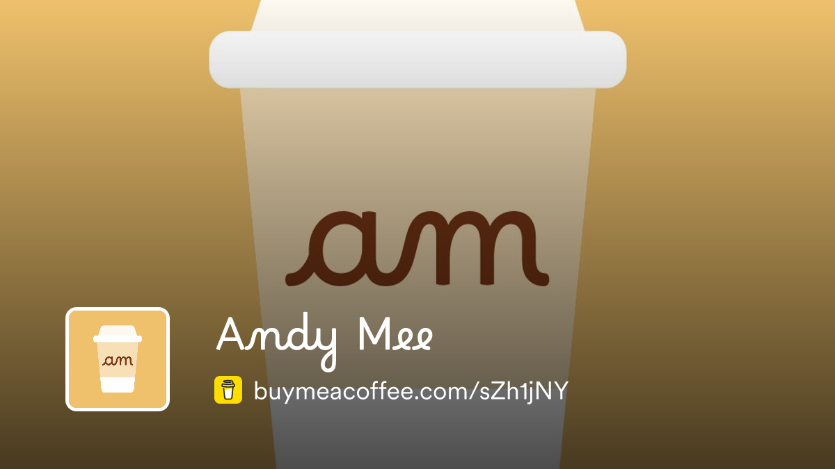 Andy Mee - Buymeacoffee