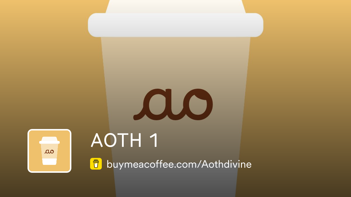 AOTH 1 - Buymeacoffee