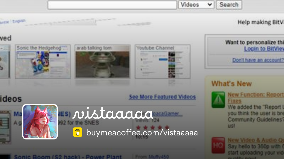 vistaaaaa is BitView developer - Buymeacoffee