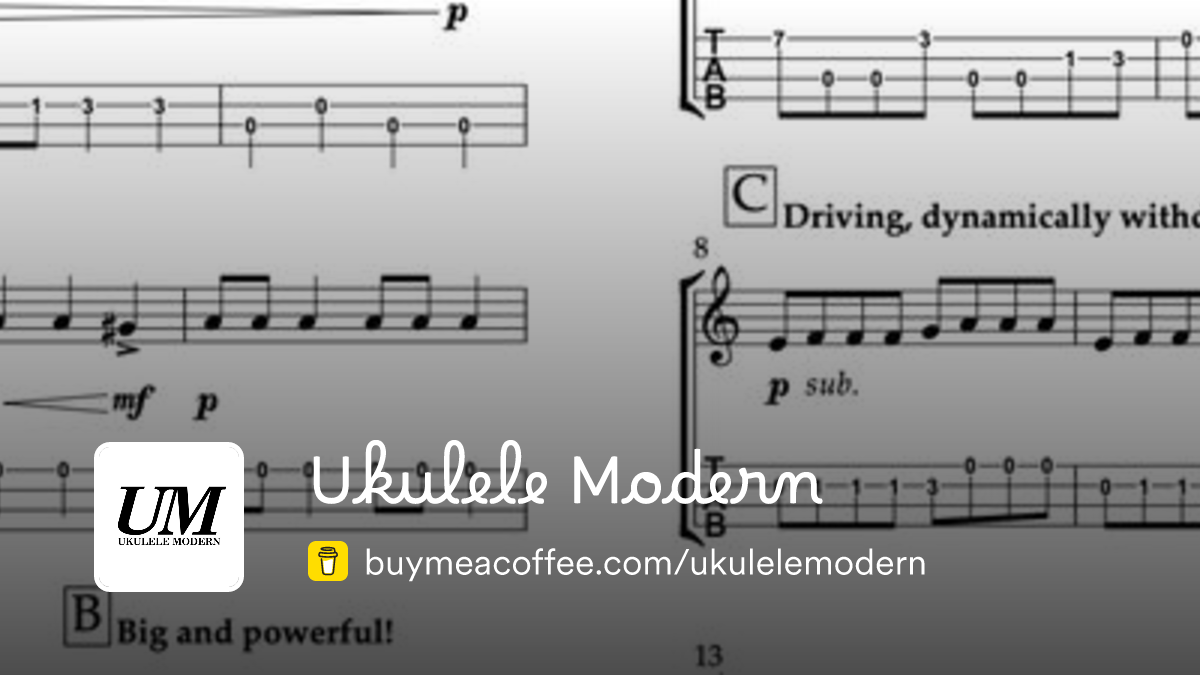Ukulele Modern - Buymeacoffee