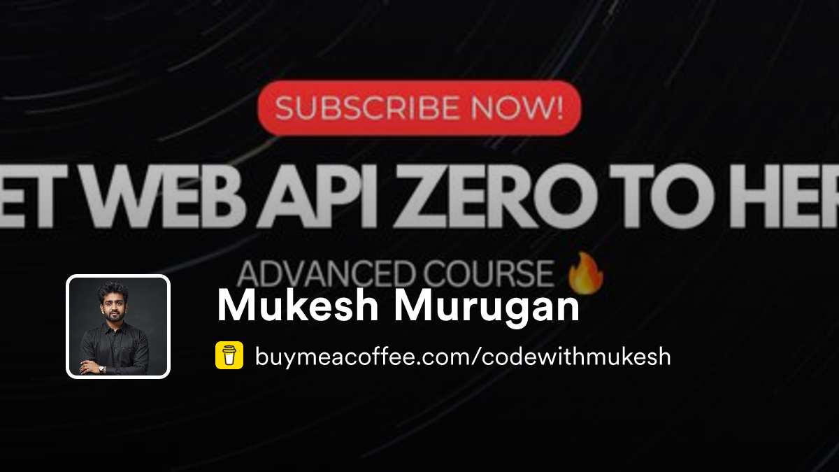 Mukesh Murugan is creates content on .NET, AWS and Everything around it ...