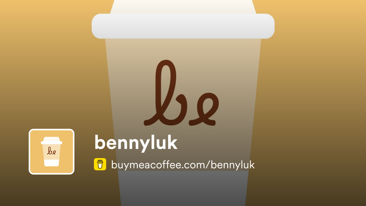 bennyluk - Buymeacoffee