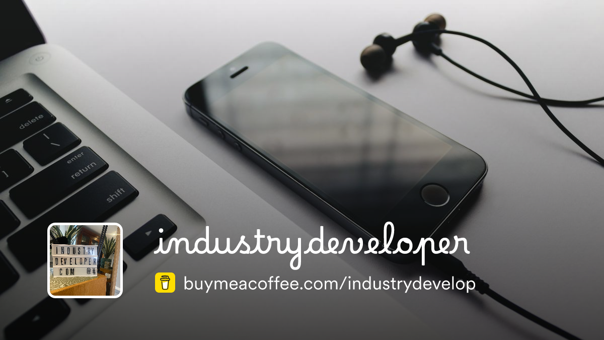 industrydeveloper is Supporting Creative Projects - Buymeacoffee