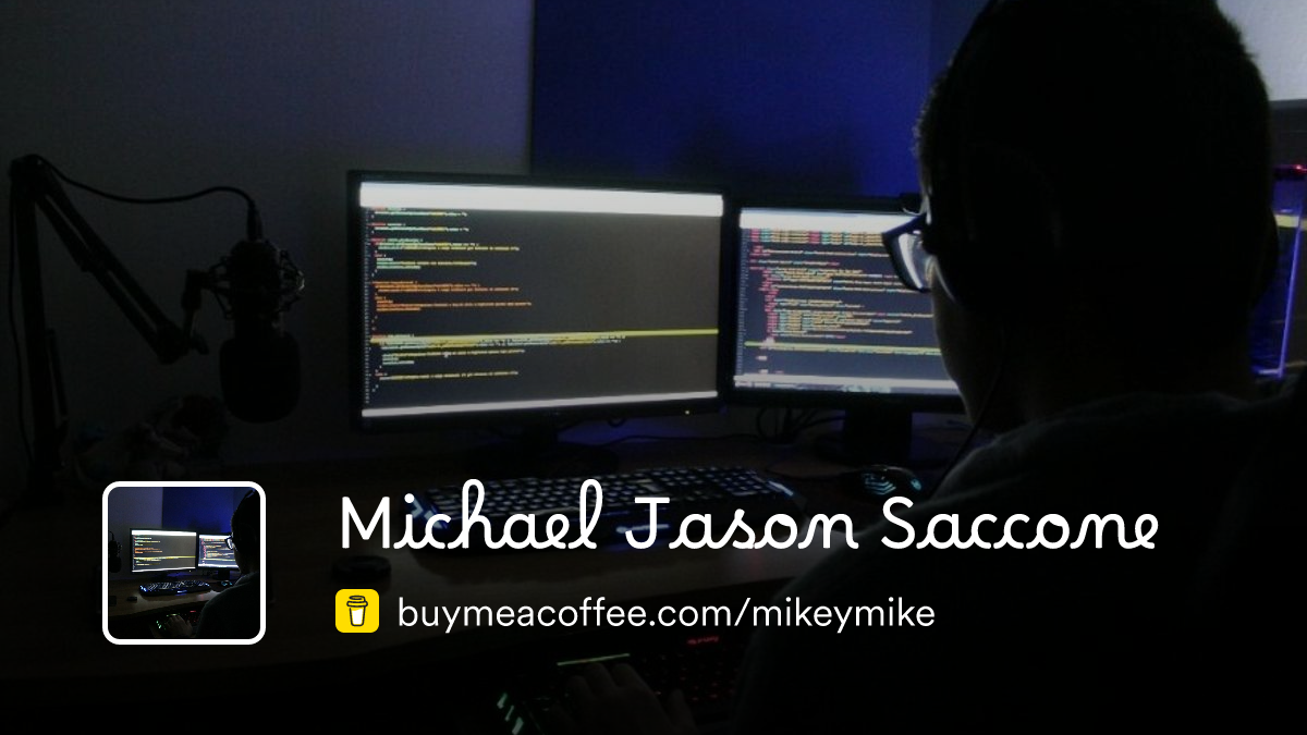 Michael Jason Saccone - Buymeacoffee
