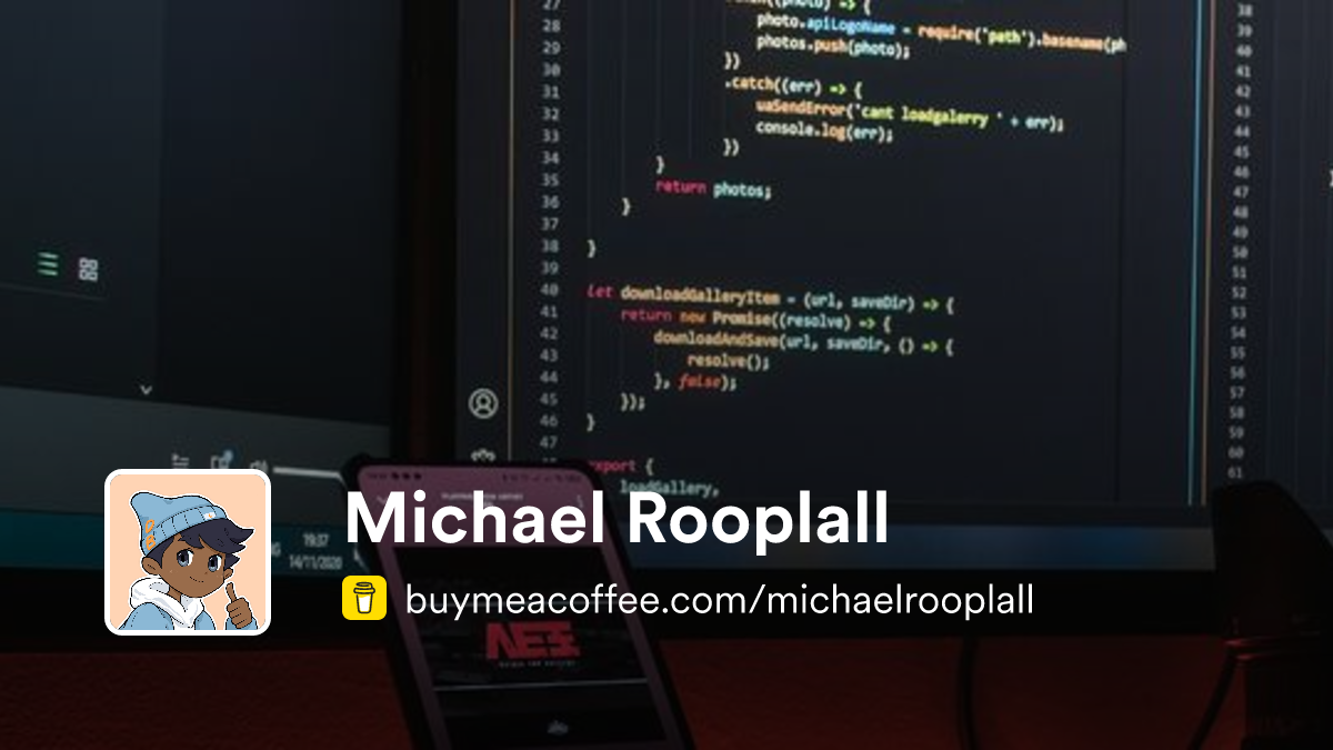 Michael Rooplall is I like to make things - Buymeacoffee
