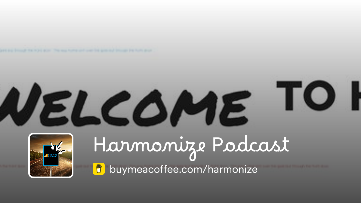 Harmonize Podcast is A Podcast Community - Buymeacoffee
