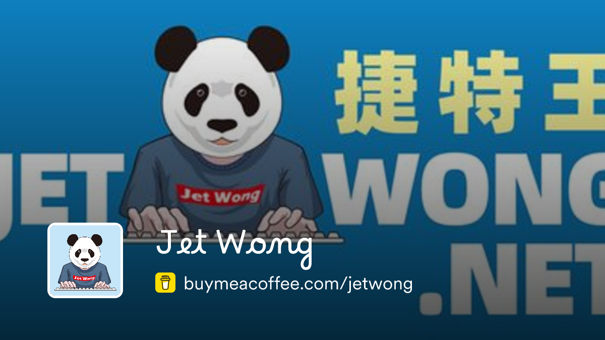 Jet Wong - Buymeacoffee