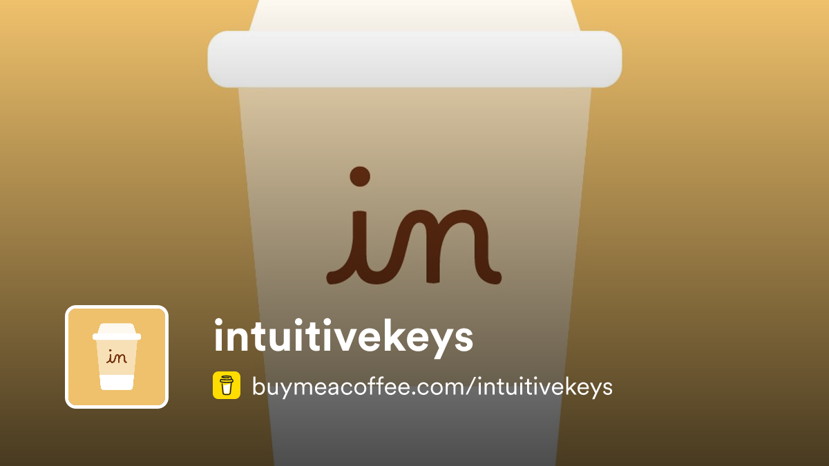 intuitivekeys - Buymeacoffee