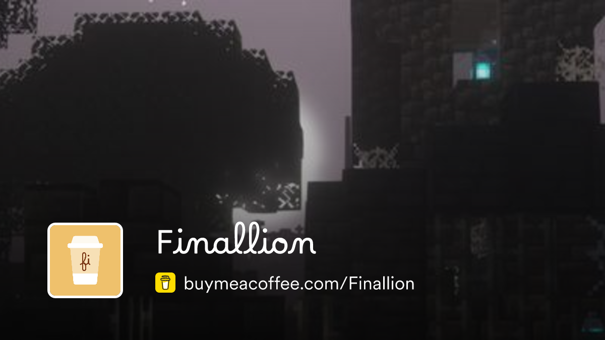 Finallion is making Minecraft Mods! - Buymeacoffee