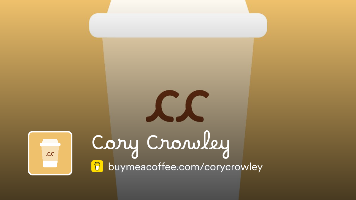 Cory Crowley is creating web apps and software for you peeps ...