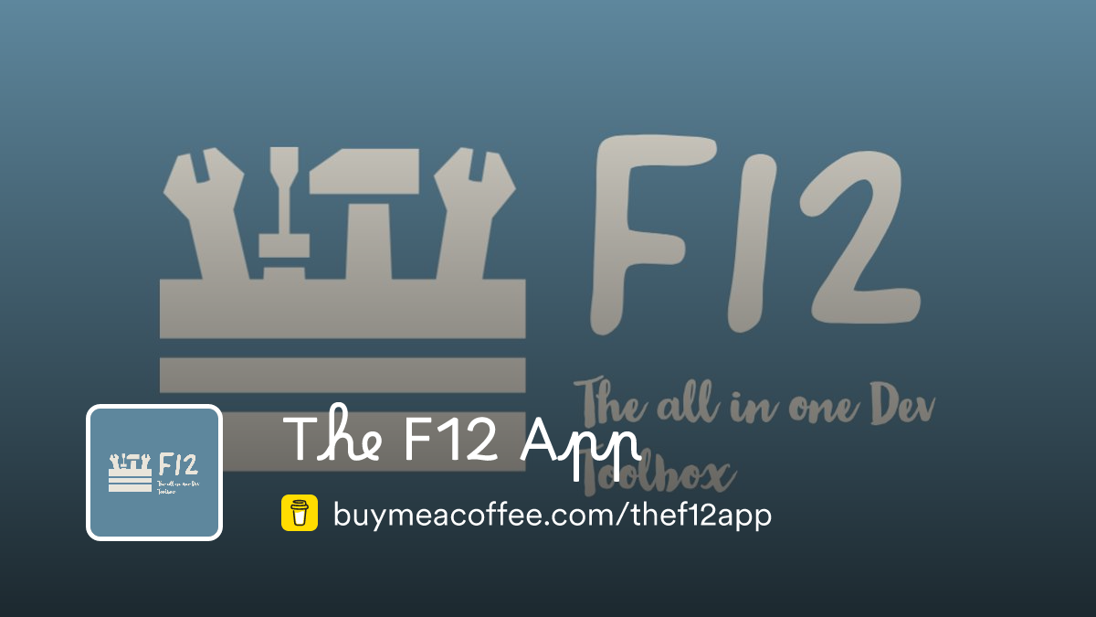 The F12 App is Creating software that people love to use - Buymeacoffee