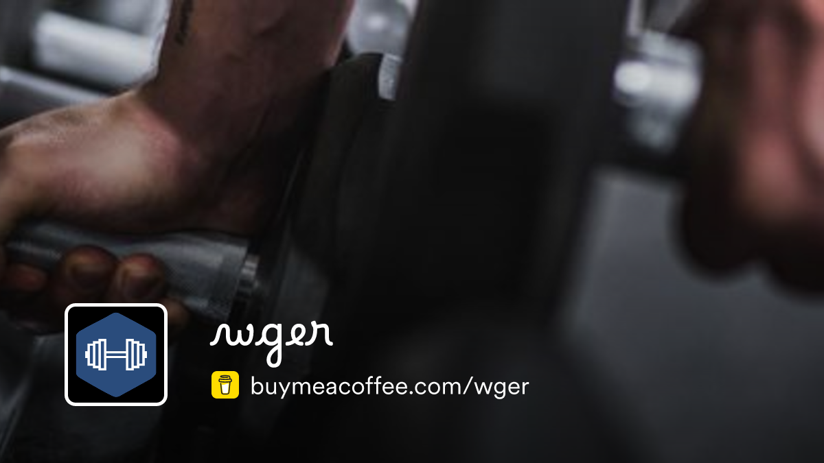 wger is an open source fitness and nutrition application - Buymeacoffee