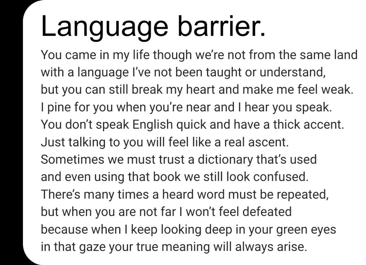 Language Barrier — evanpaulgritter - Buymeacoffee