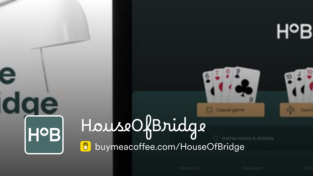 HouseOfBridge is an application for online bridge - Buymeacoffee