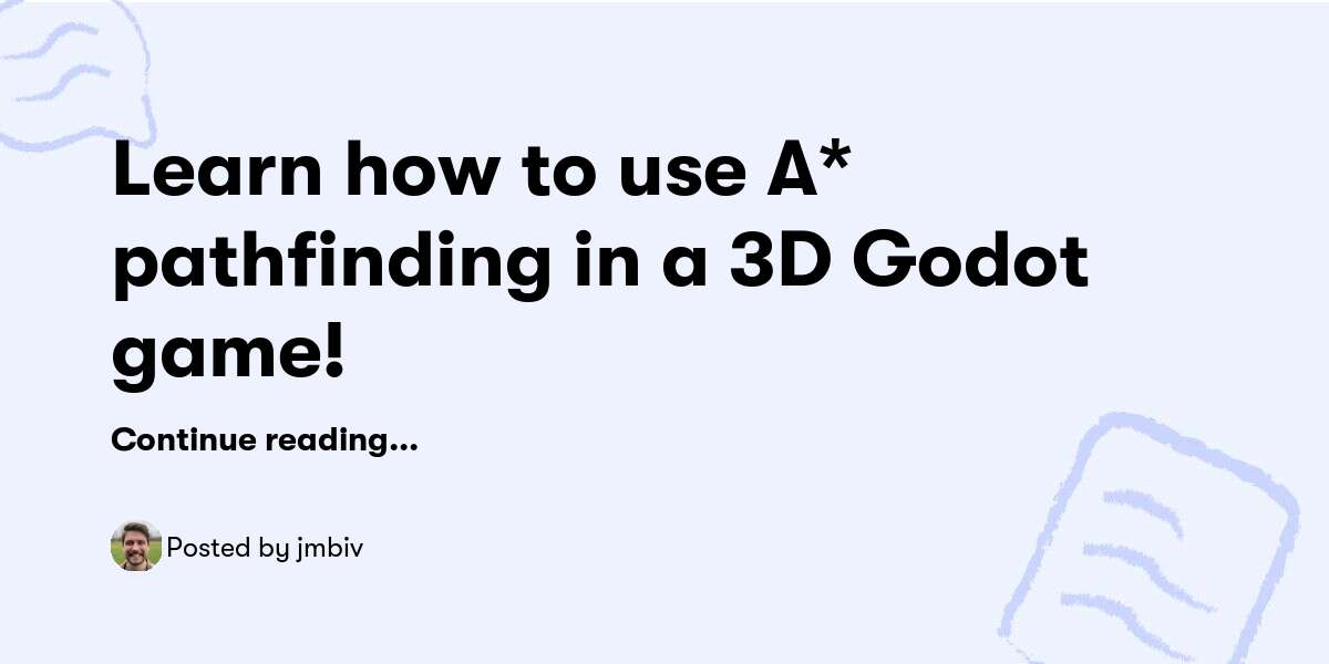Learn how to use A* pathfinding in a 3D Godot game! — jmbiv - Buymeacoffee