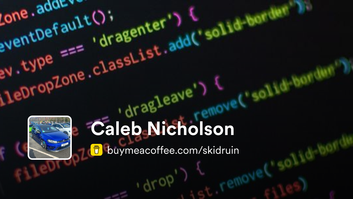 Caleb Nicholson is FiveM Developer - Buymeacoffee