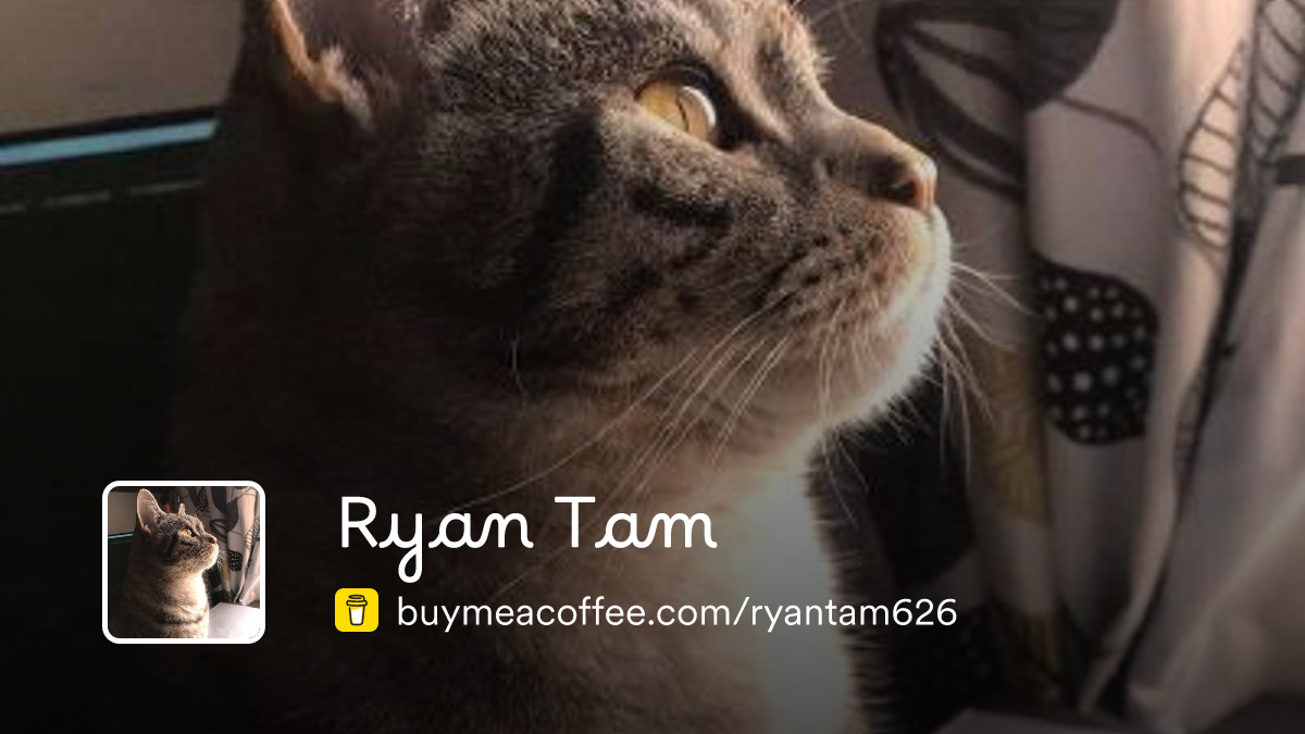 Ryan Tam is occasionally writing open source softwares. - Buymeacoffee