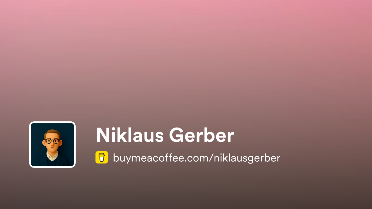 Niklaus Gerber - Buymeacoffee