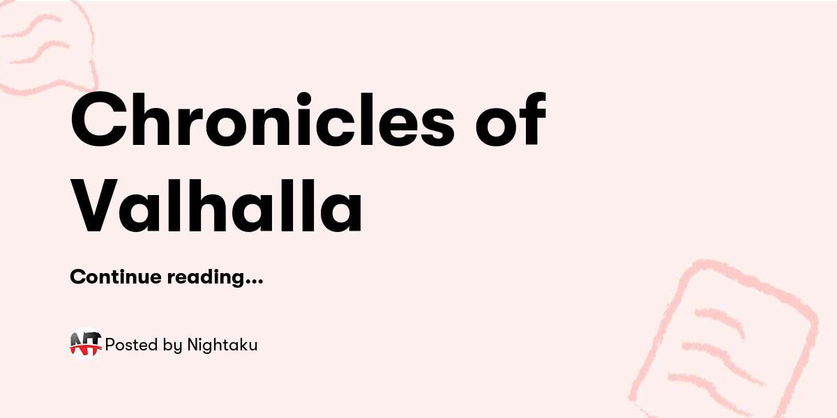 Chronicles of Valhalla — Nightaku - Buymeacoffee