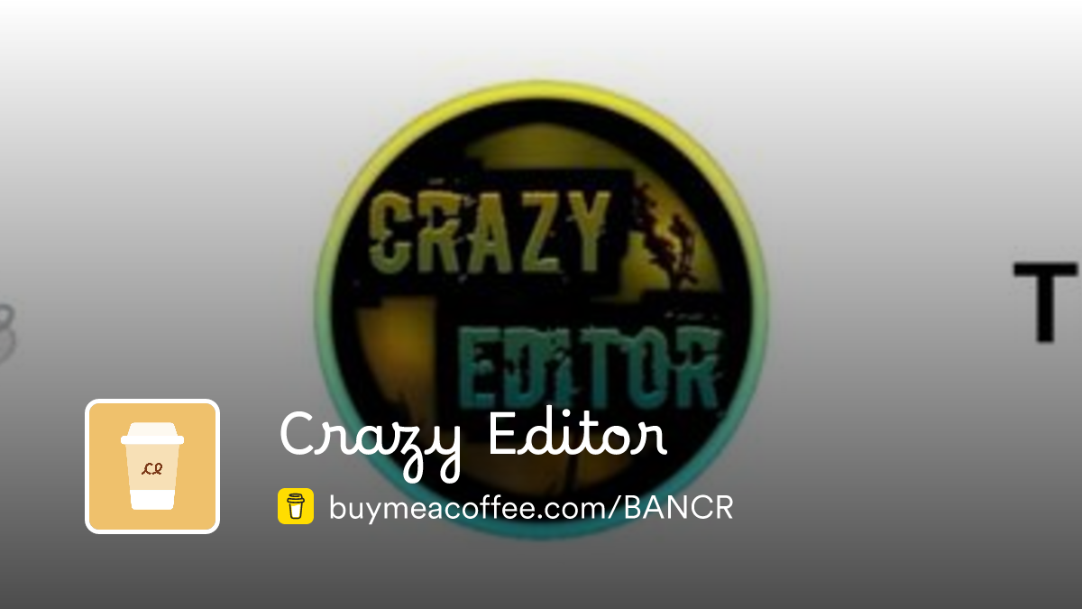 Crazy Editor is Green Screen animation VFX - Buymeacoffee