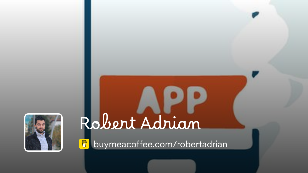 Robert Adrian is teaching and developing software apps - Buymeacoffee