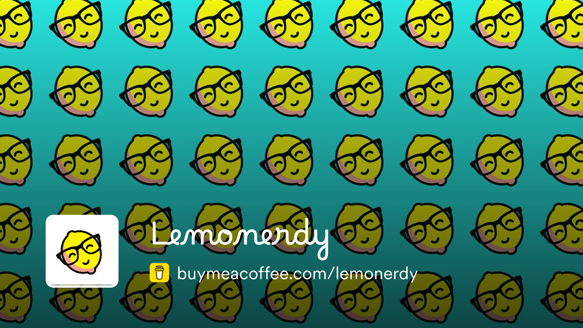 Lemonerdy is creating a YouTube videos and a coding course for kids - Buymeacoffee