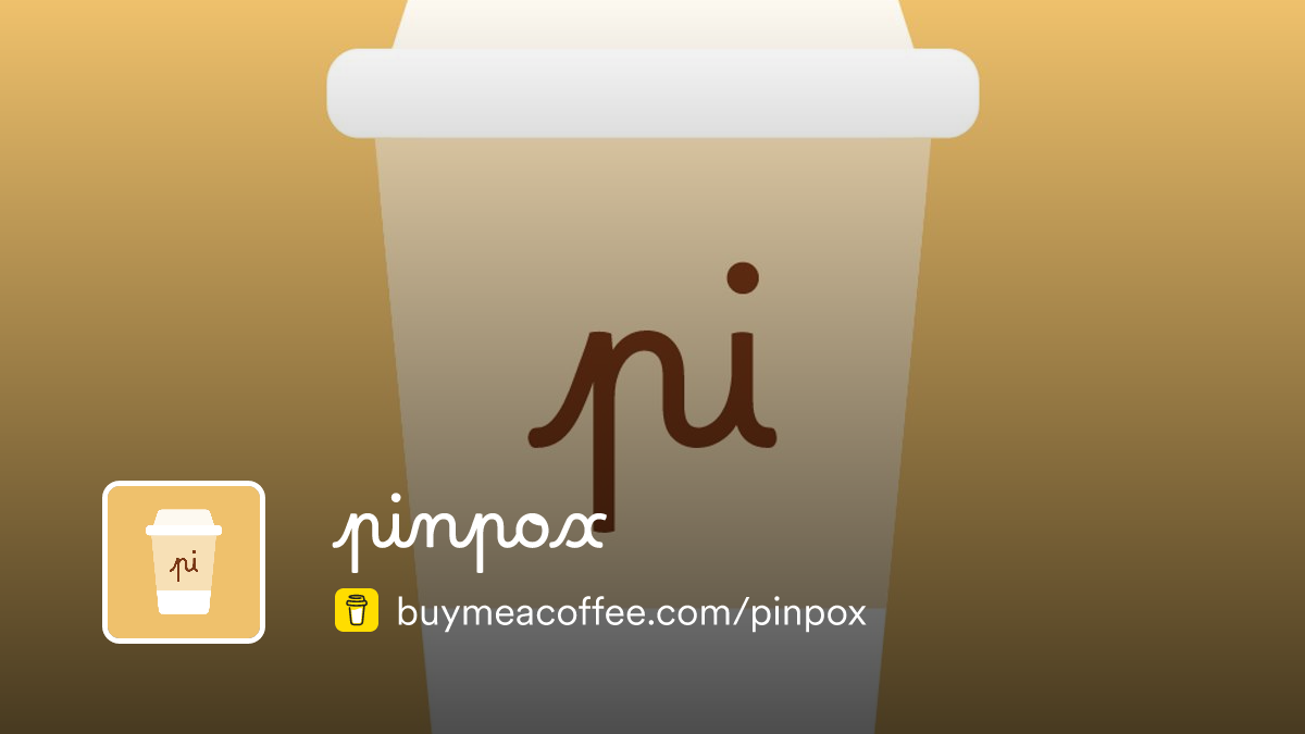 pinpox - Buymeacoffee