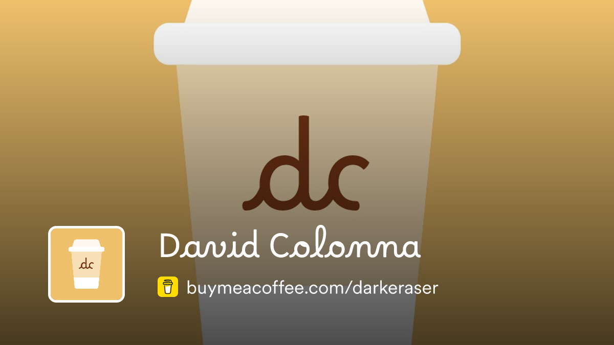 David Colonna - Buymeacoffee