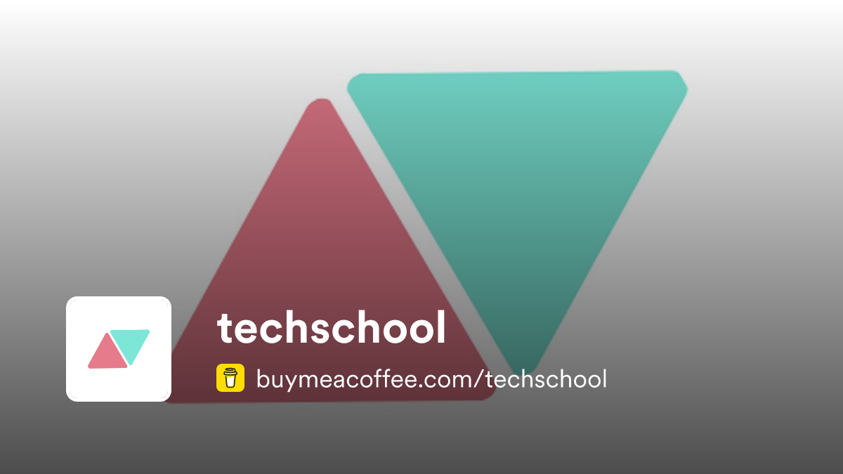 techschool is an educational youtube channel that produces free coding tutorials - Buymeacoffee