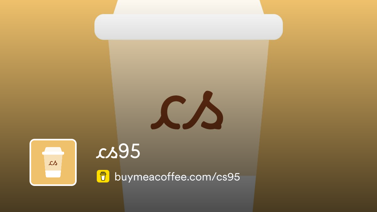 cs95 is creating and curating high quality QnA content on StackOverflow - Buymeacoffee