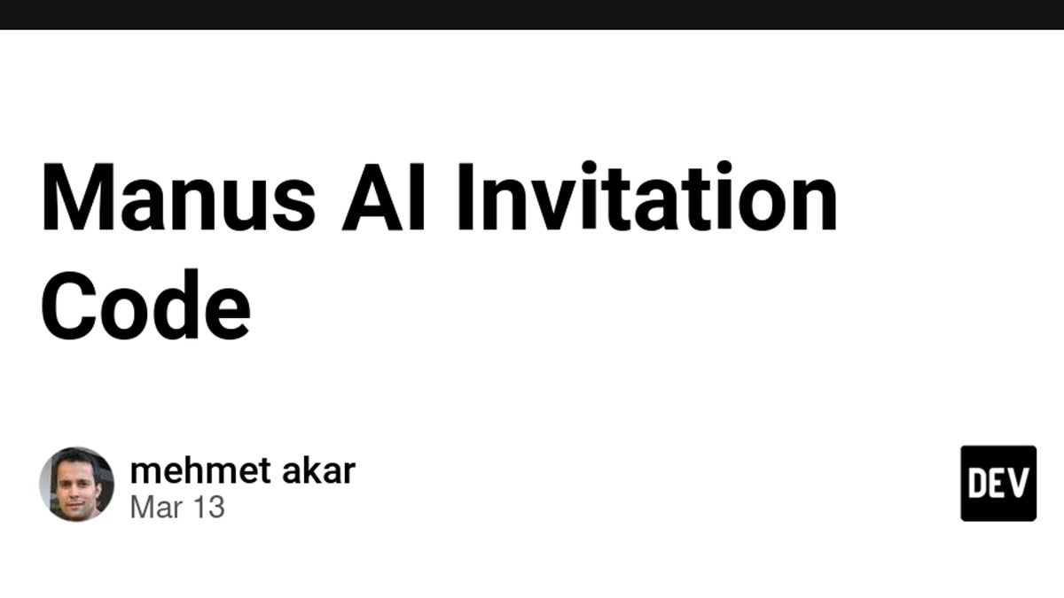 Buy Manus AI Invitation Codes Your Gateway to Advanced AI Tools ...