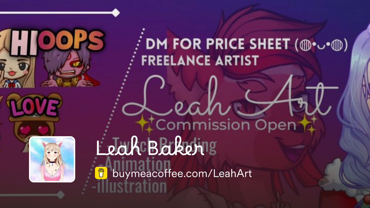 Leah Baker is Artist - Buymeacoffee