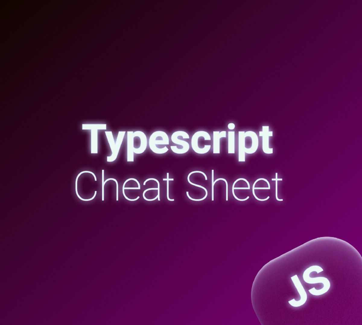 TypeScript Cheat Sheet — Stasoz - Buymeacoffee