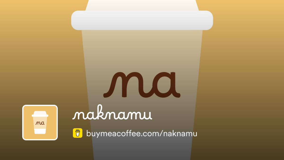 naknamu is developing indie games - Buymeacoffee
