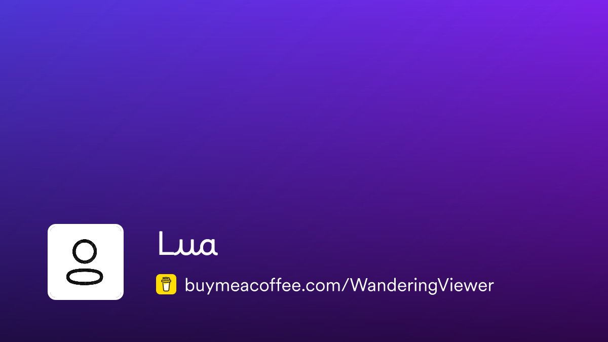 Lua - Buymeacoffee