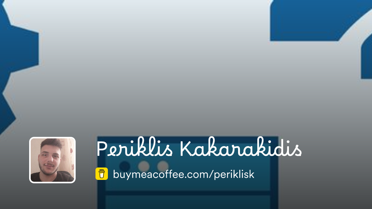 Periklis Kakarakidis is creating code - Buymeacoffee