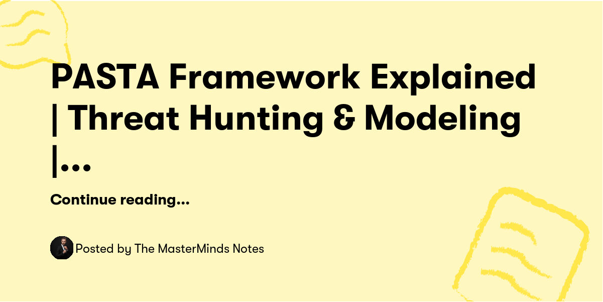 PASTA Framework Explained | Threat Hunting & Modeling | TryHackMe — The ...