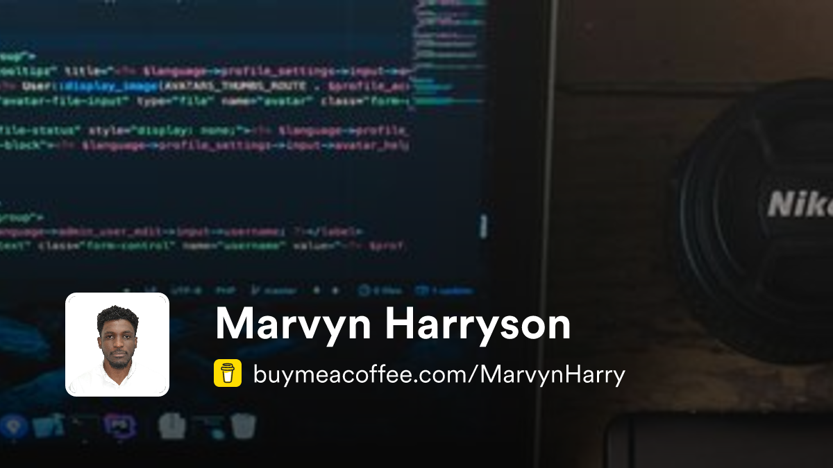 Marvyn Harryson is Artist - Buymeacoffee