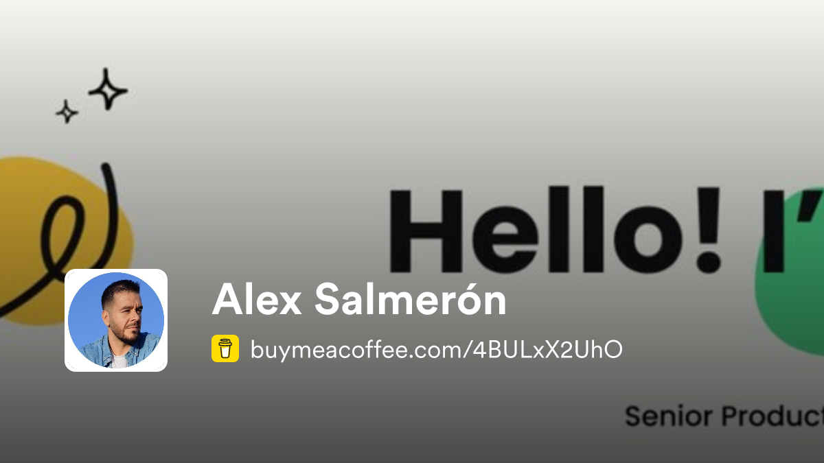 Alex Salmerón is Artist - Buymeacoffee