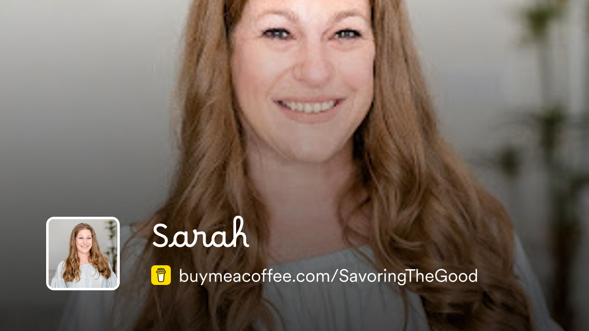 Sarah is Recipes - Buymeacoffee
