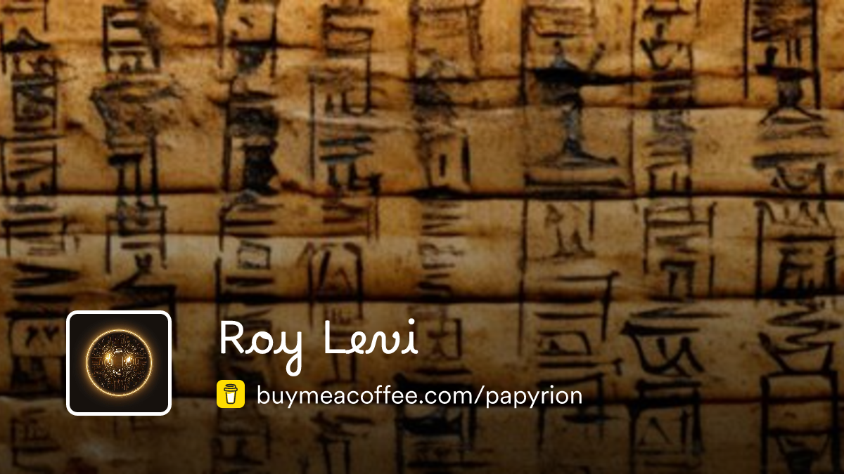 Roy Levi - Buymeacoffee