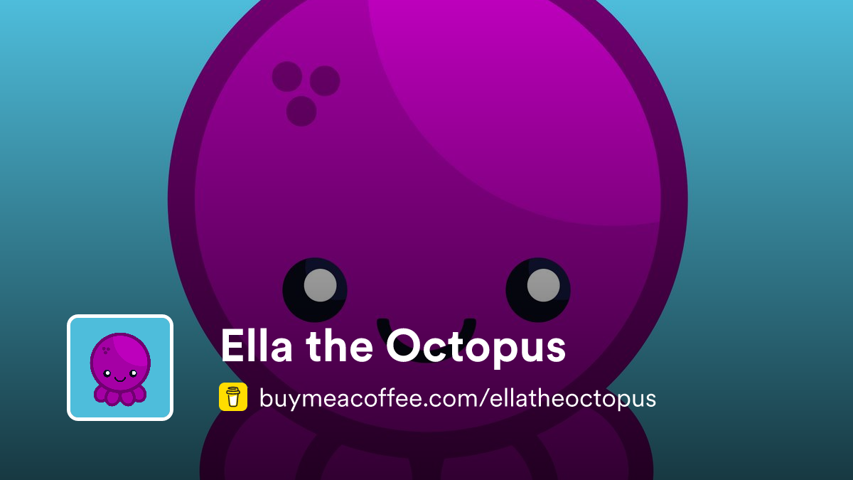 Ella the Octopus is creating Belgian assets. - Buymeacoffee