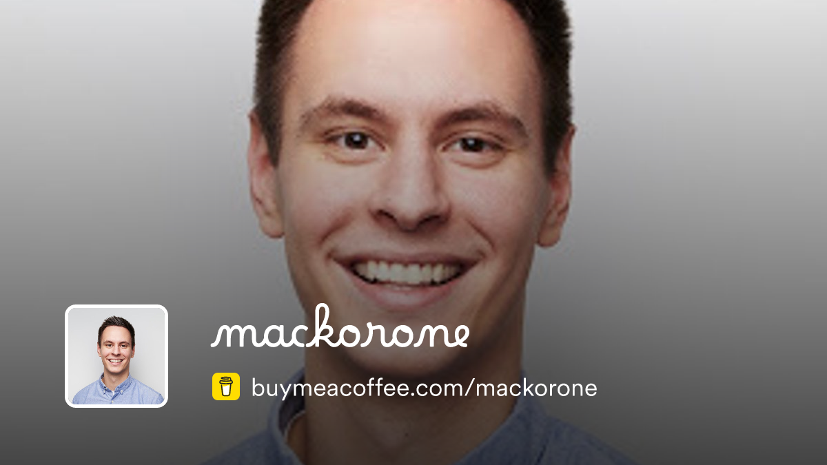 mackorone is creating open source software - Buymeacoffee