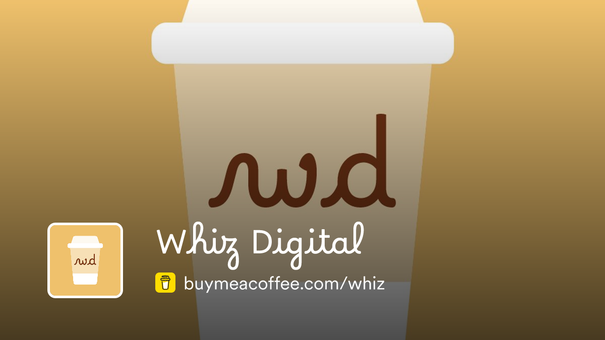 Extras | Whiz Digital - Buymeacoffee