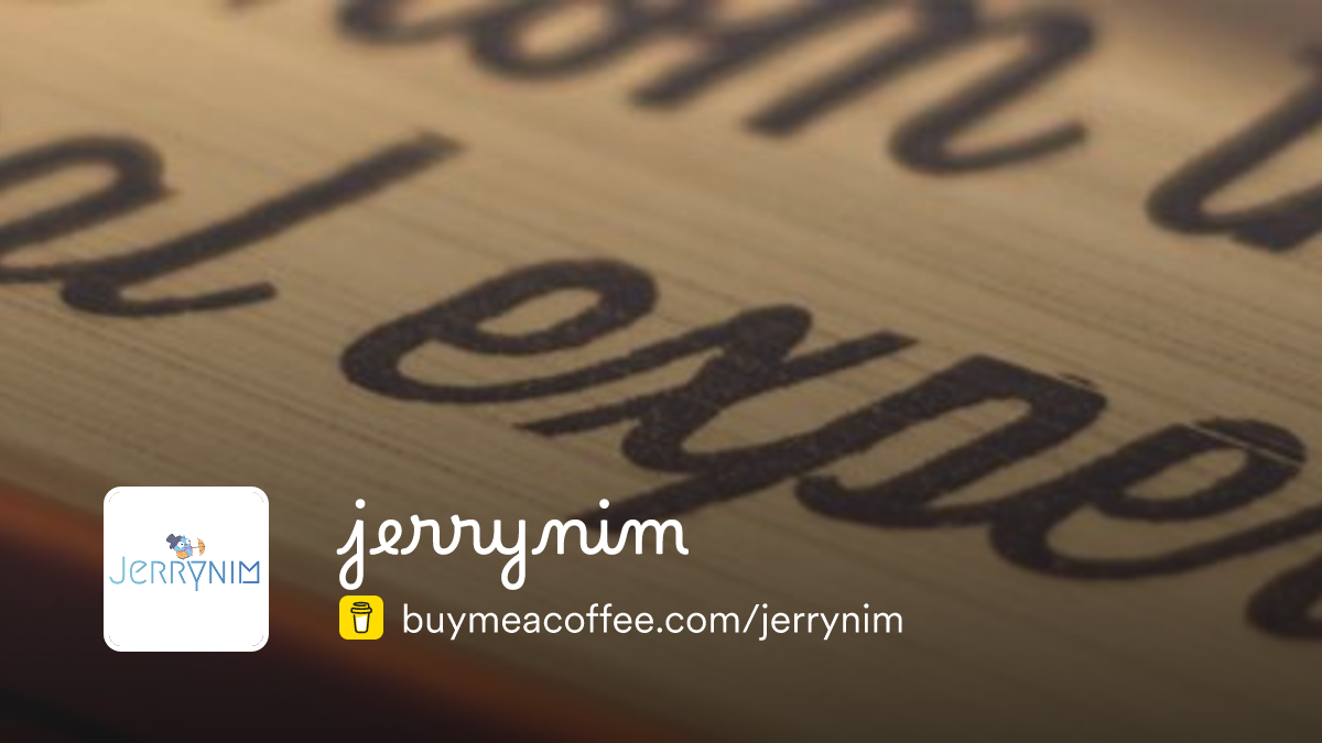 jerrynim is posting development - Buymeacoffee