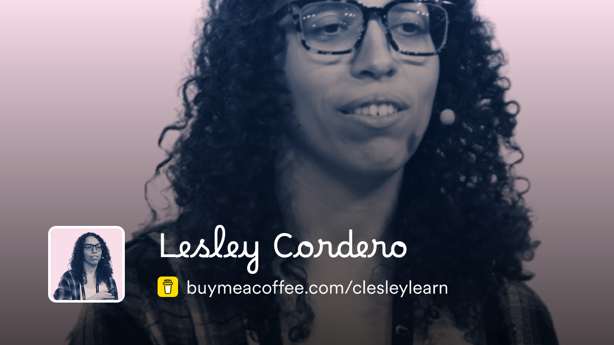 Lesley Cordero - Buymeacoffee