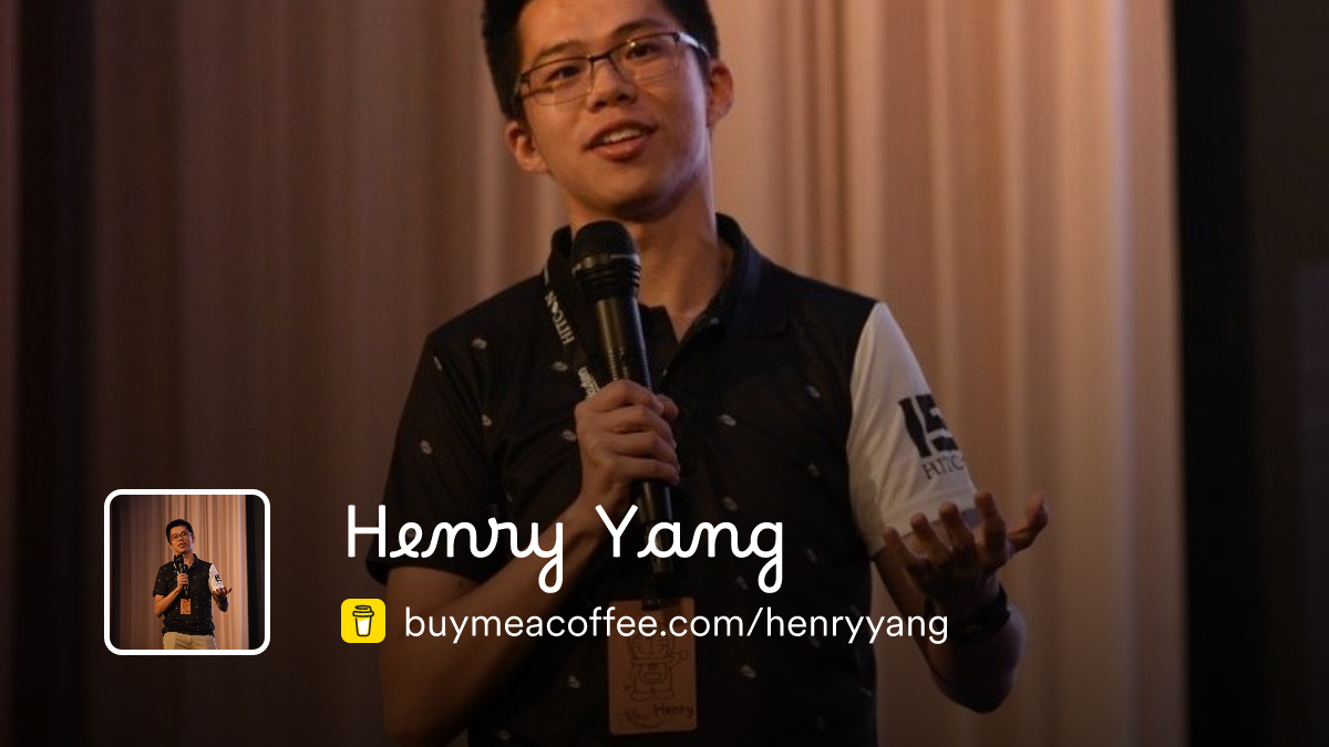 Henry Yang - Buymeacoffee