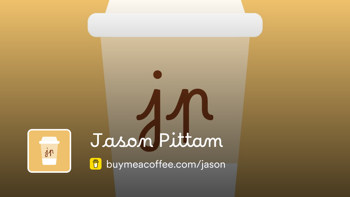 Jason Pittam - Buymeacoffee