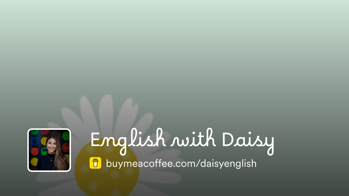 English with Daisy - Buymeacoffee